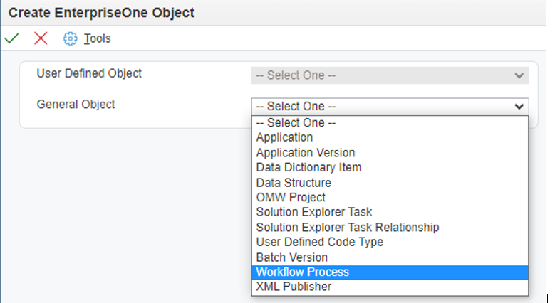 Creating Workflow Objects with Data Structures in Web Object Management Workbench