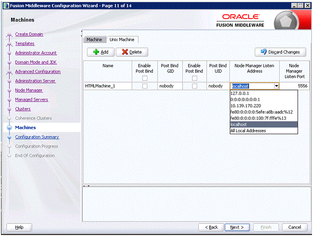 Using Fusion Middleware Configuration Wizard to Configure Oracle WebLogic Server 12.1.3