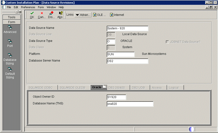 Verifying the System Data Source