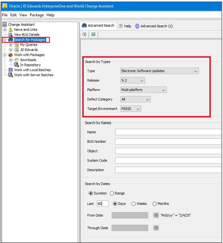 Deploying ESUs with Force Spec Merge Using Change Assistant and AIS