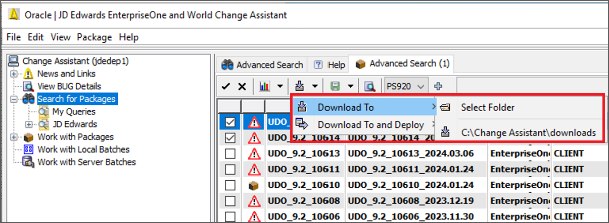 Deploying UDOs Using Change Assistant with the Application Interface ...