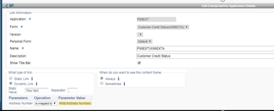 Creating a CafeOne Layout to Display the External Form
