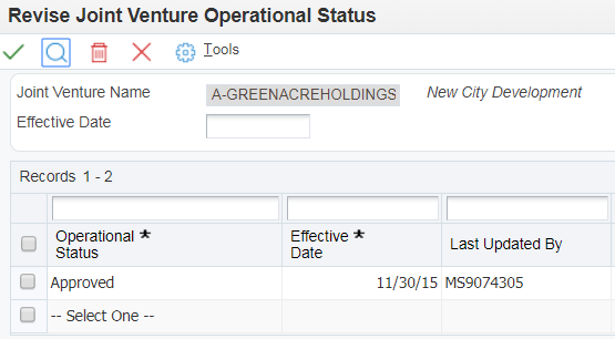 Joint Venture Operational Status Approved