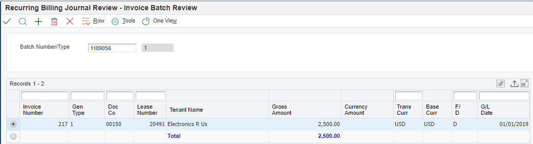 Processing Recurring Billing for the First Quarter