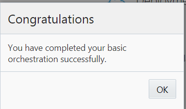 Orchestrating Using Quick Start Mode