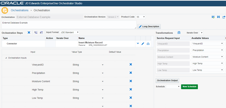 Creating an Orchestration to Perform Transactions in an External Database