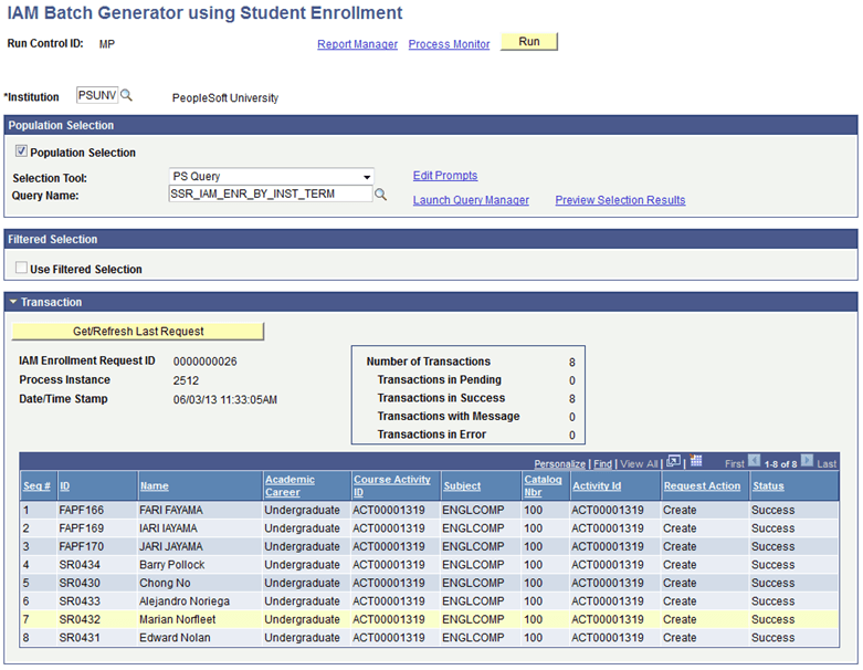 Managing Student Activities