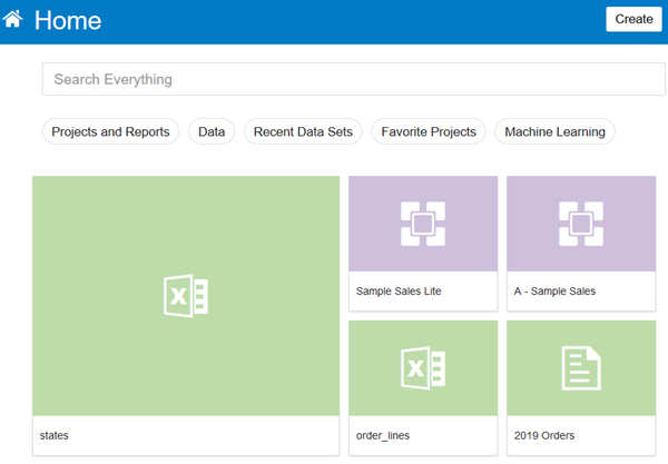 Create Data Sets in Oracle Analytics Cloud
