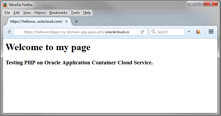Deploy a PHP Application to Oracle Cloud