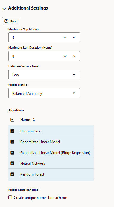 Create AutoML UI Experiment