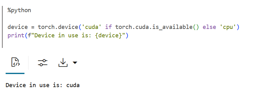 Enable GPU Compute Capabilities in a Notebook through the Python Interpreter