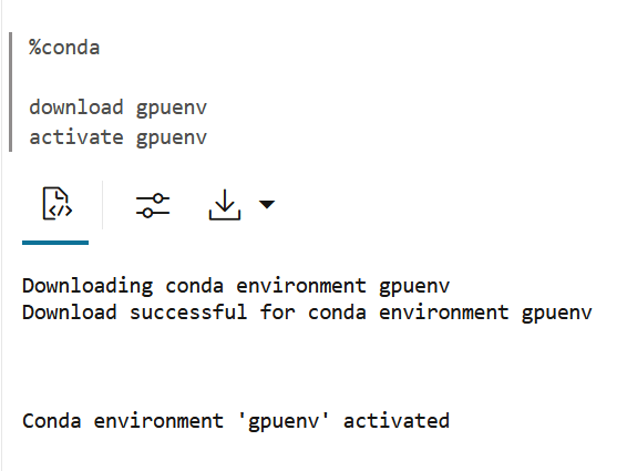 Enable GPU Compute Capabilities in a Notebook through the Python Interpreter