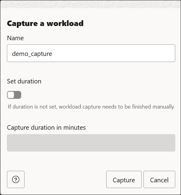 Use Database Actions to Capture and Replay Workloads