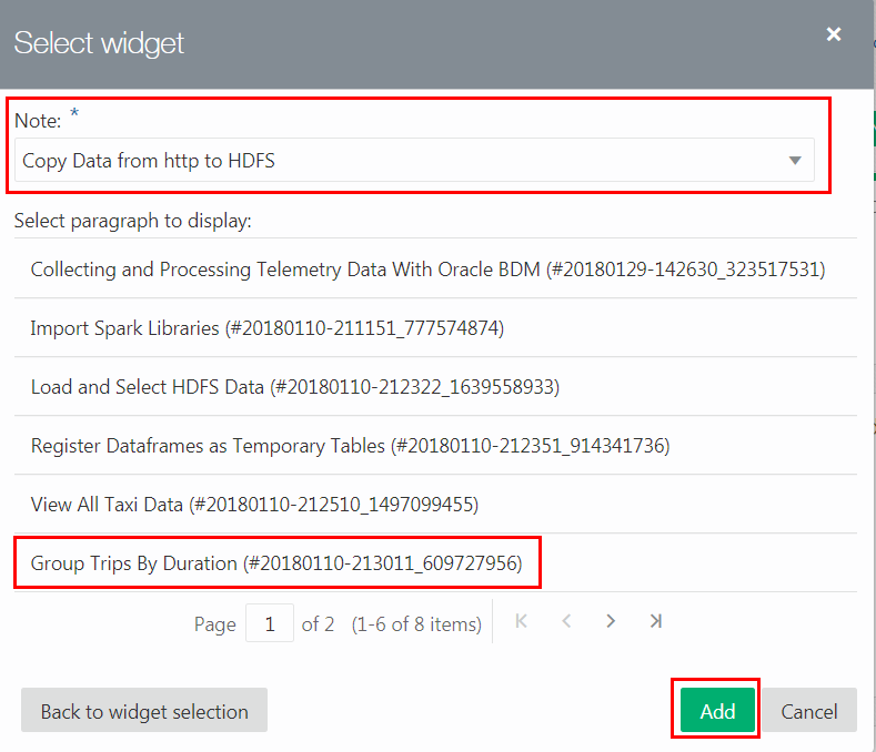 Create A Personal Dashboard In Oracle Big Data Manager
