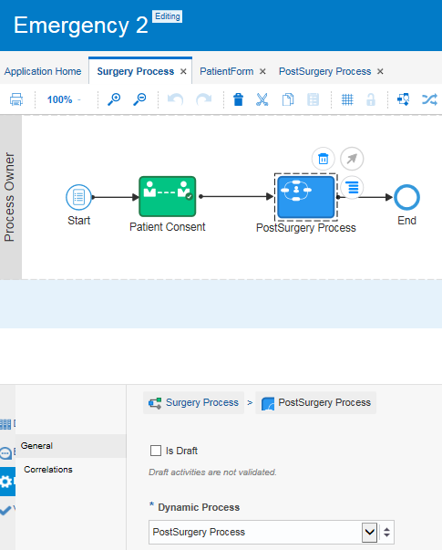 Use a Dynamic Process in a Structured Process