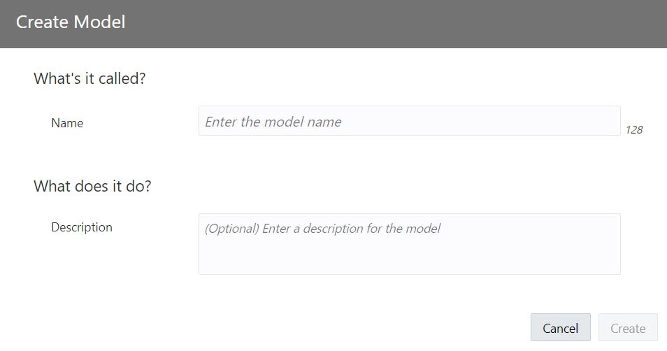 Create a Model