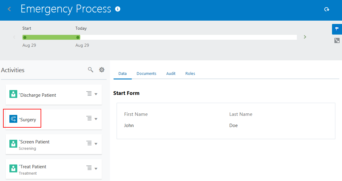 Use a Structured Process in a Dynamic Process