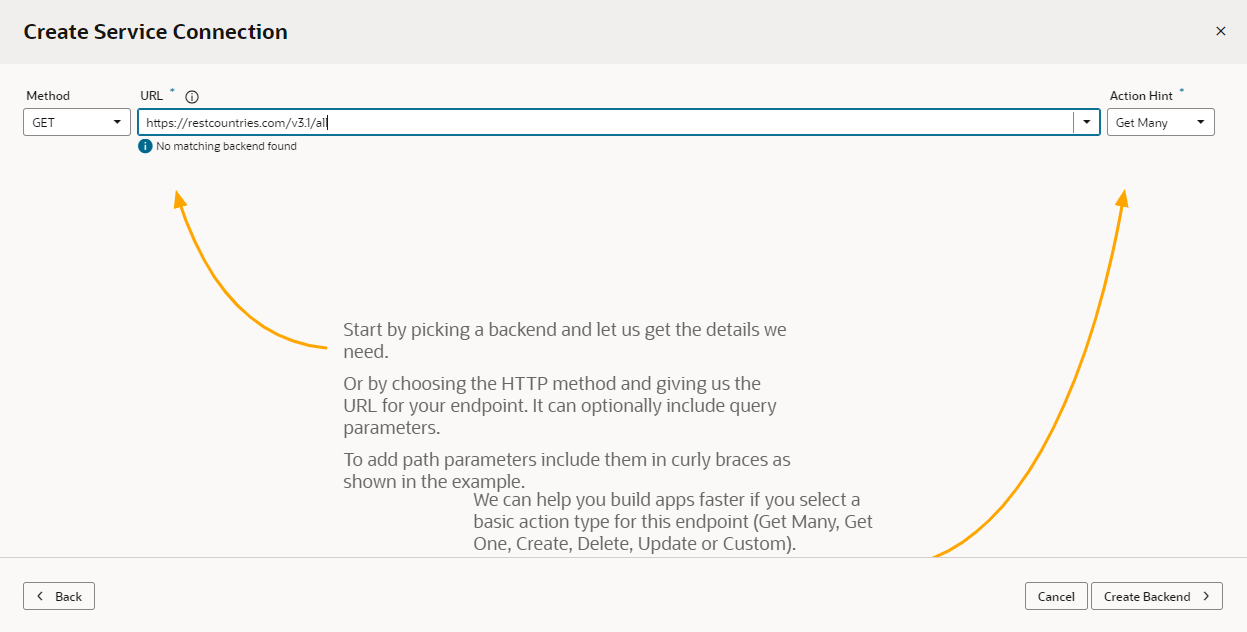Create a Service Connection from an Endpoint