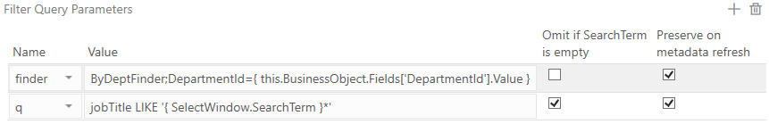 Configure a Filter for a List of Values