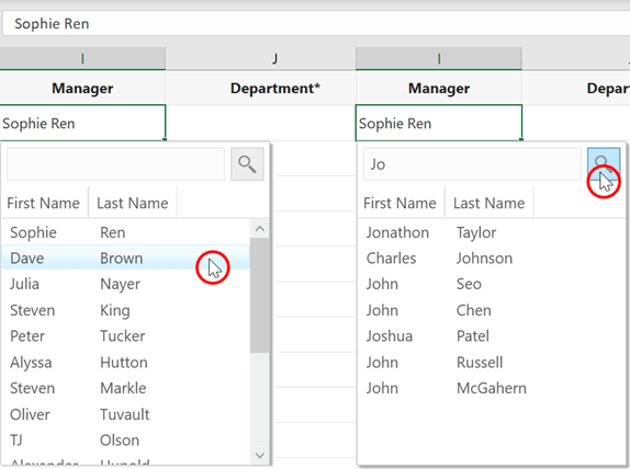 About Lists of Values