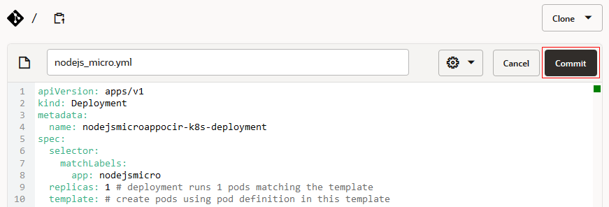 Deploy the Docker Image of a Node.js Microservice to OCI Container ...