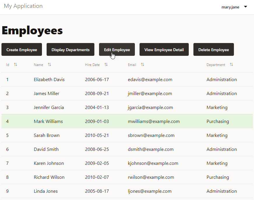 Add Pages in a Web Application for Data Manipulation in Oracle Visual ...