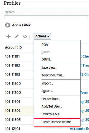 Managing Account Reconciliation balance load