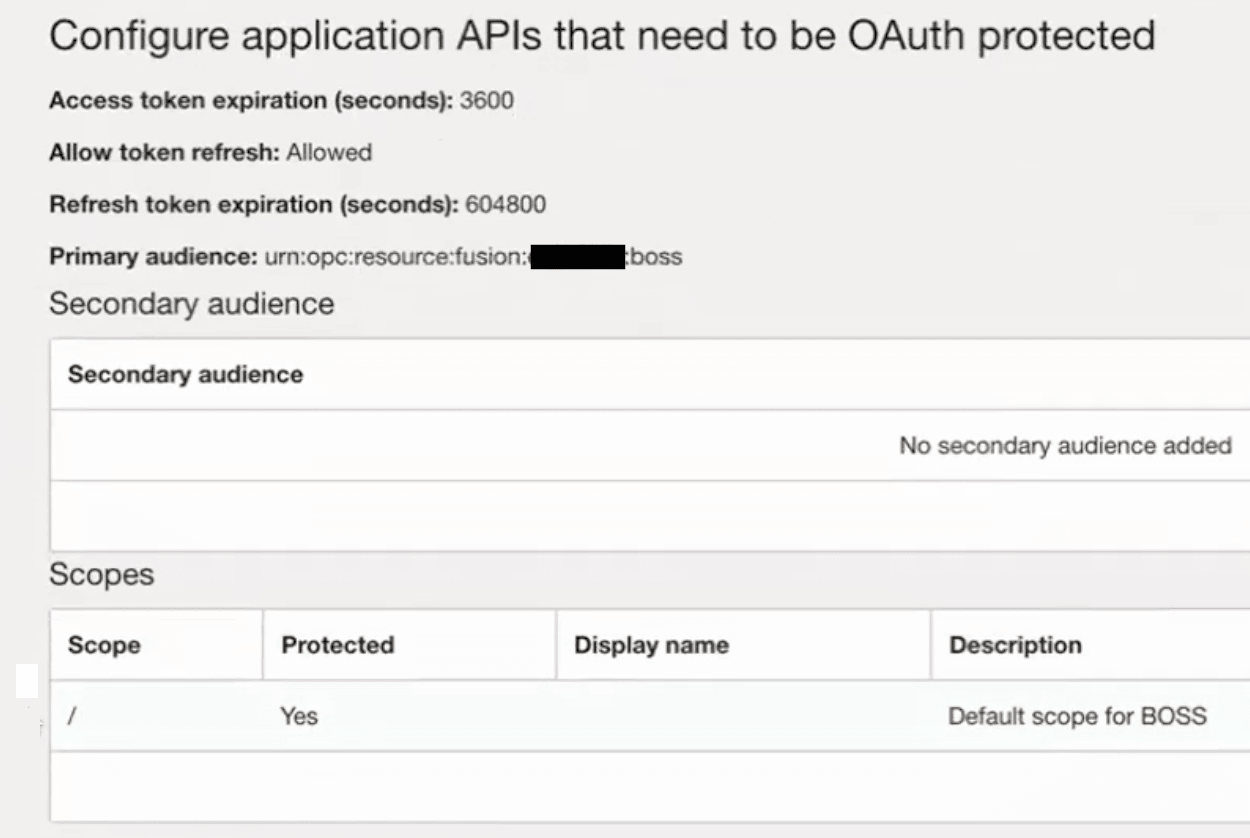 Configure OAuth Using the Fusion Applications Identity Domain