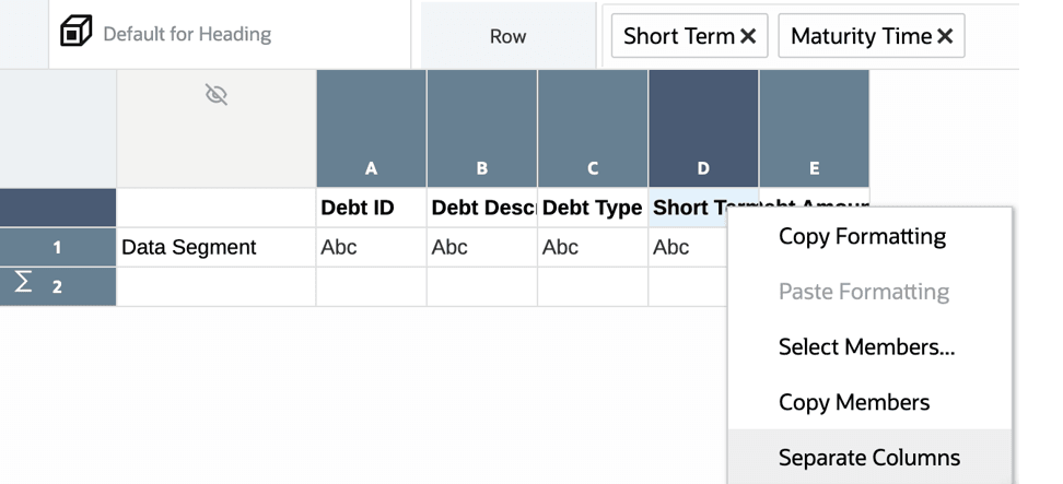 Merging and Separating Columns