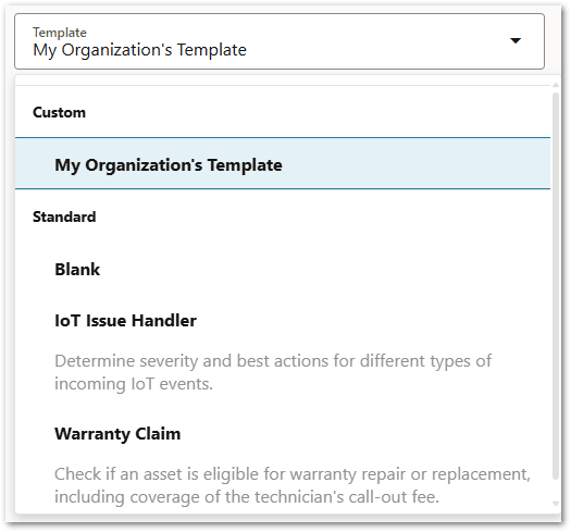 Intelligent Advisor Project Templates