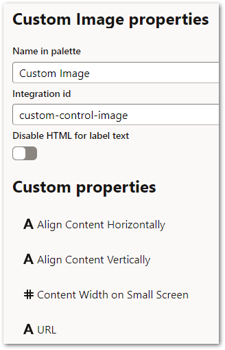 Example: Static Image Custom Control