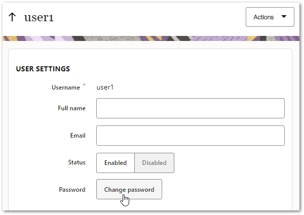 Change an Interactive Hub User's Password