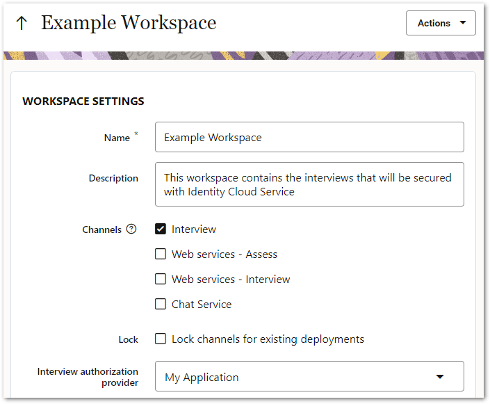 Create an Interview Authorization Provider