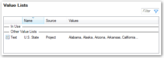 Reuse a Value List From Another Project