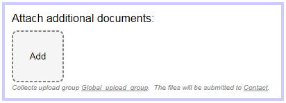 Create a New Upload Group and Upload Control