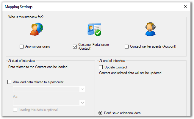Load Data for Customer Portal Users