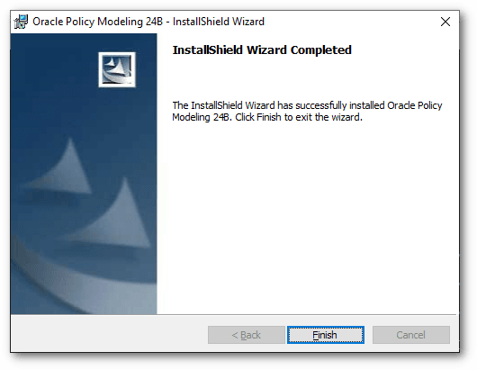 Run the Oracle Policy Modeling Installer