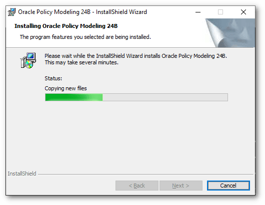 Run the Oracle Policy Modeling Installer