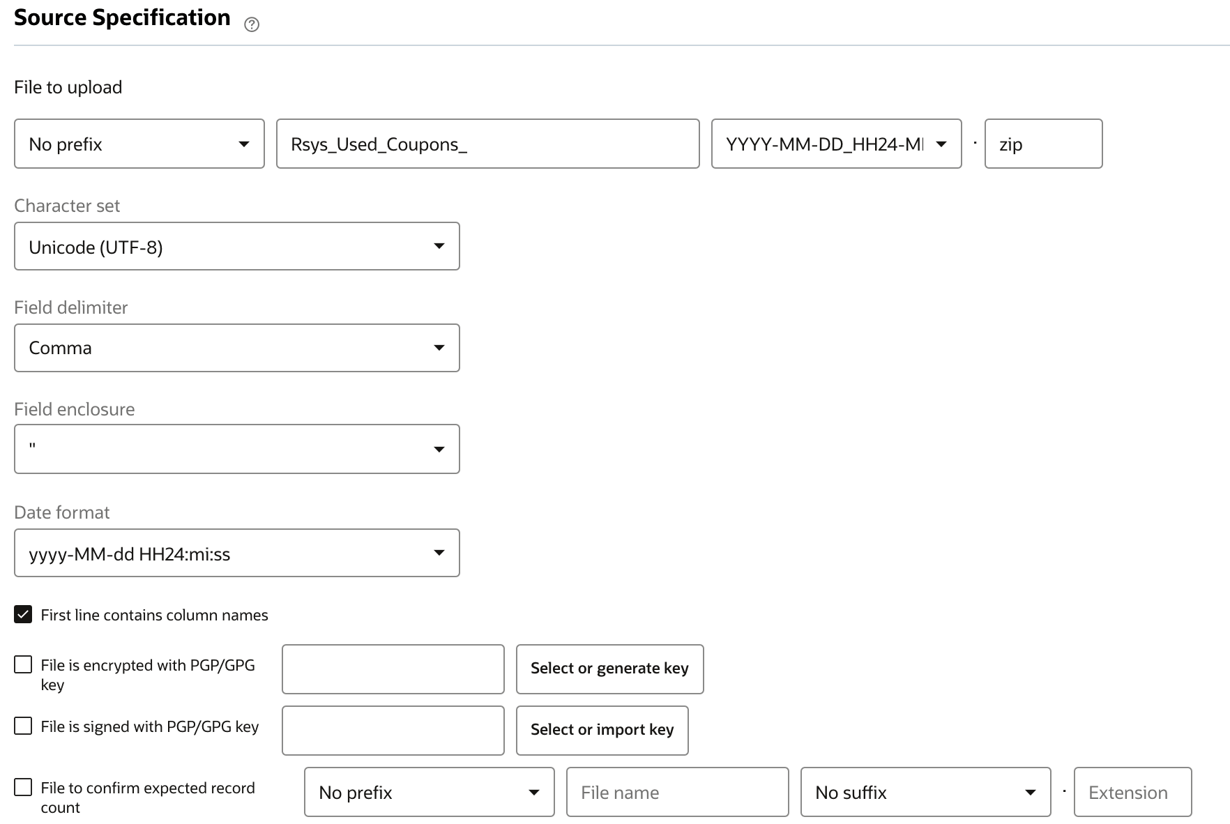 Oracle Responsys Connect & Data Export