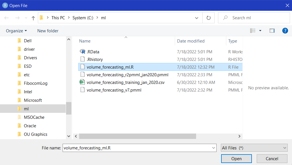 Building ML Models And PMML Files