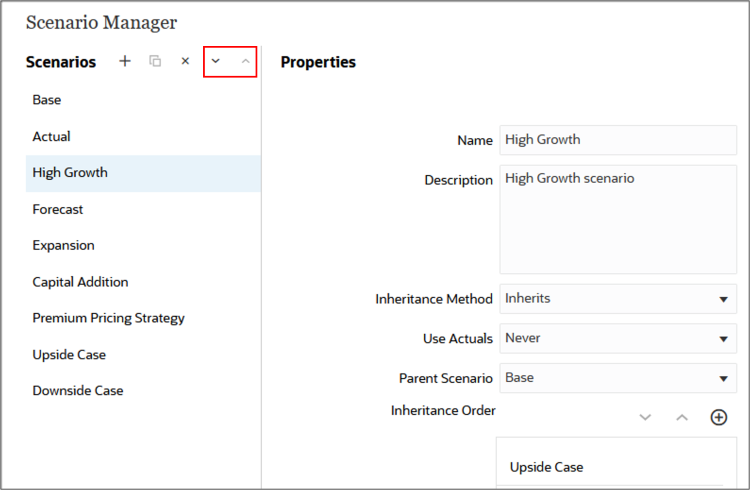 Creating scenarios with Strategic Modeling