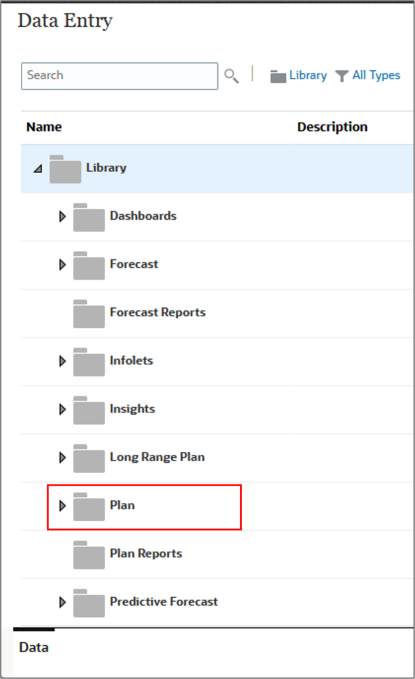 Loading Data in Planning