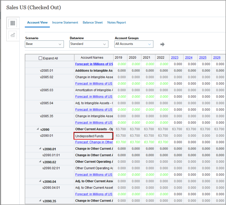 Managing subaccounts with Strategic Modeling