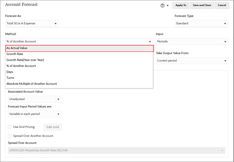 Setting Up Forecast Methods With Strategic Modeling