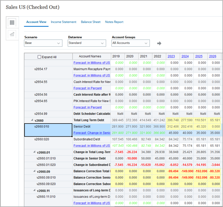Setting up funding options in Strategic Modeling