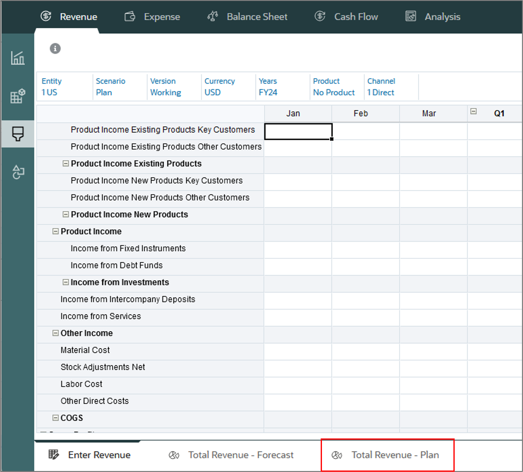 Calculating Actuals and Preparing Plans and Forecasts in Financials