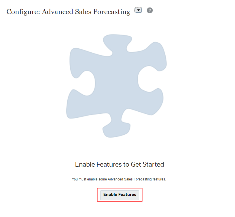 Configuring Advanced Sales Forecasting in Oracle Sales Planning