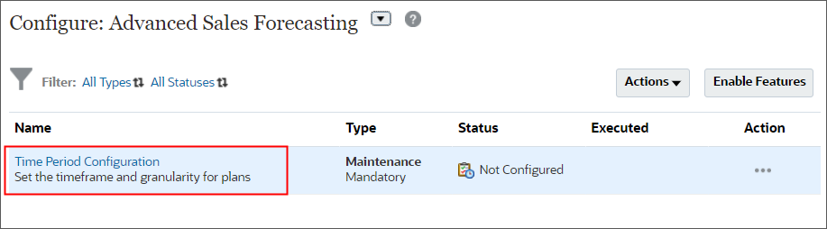 Configuring Advanced Sales Forecasting in Oracle Sales Planning