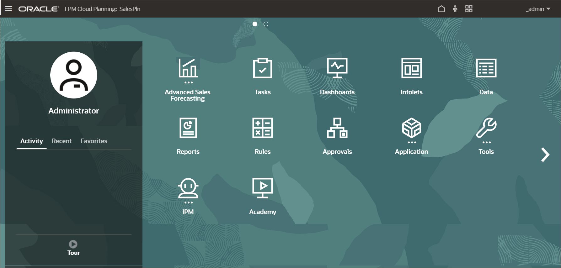 Configuring Advanced Sales Forecasting in Oracle Sales Planning