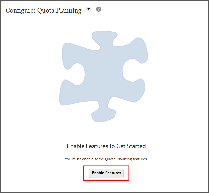 Configuring Quota Planning in Oracle Sales Planning